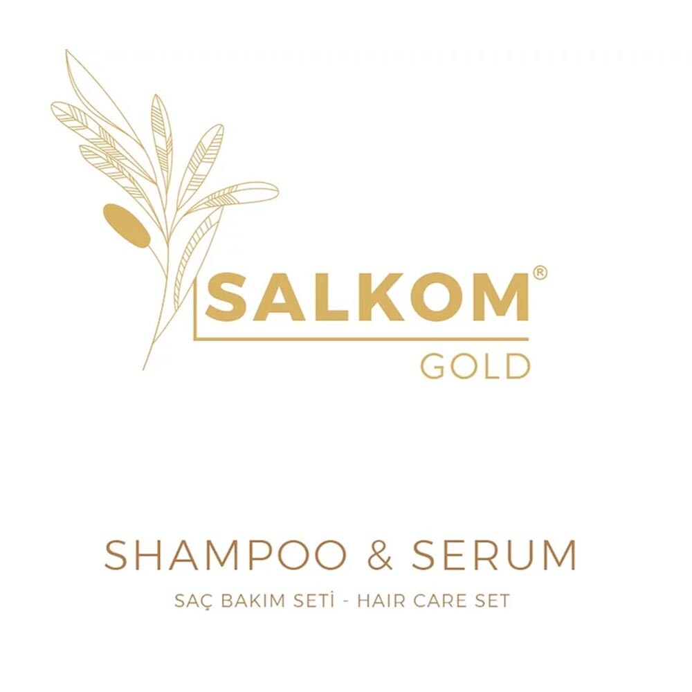 Gold 24k Saç Bakım Şampuanı + Serum (Set) | Salkom Kozmetik